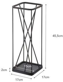 Stojan na deštníky Nine Square 2808 | černý