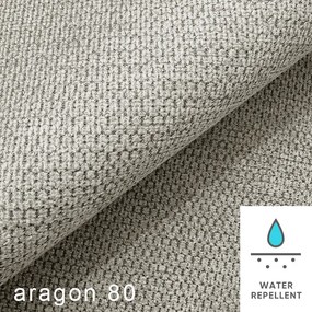Sedací souprava BASTON | 170x255 cm | rozkládací + úložný prostor + OČALOUNĚNÝ ROZKLAD | aragon 80 šedá | FUNKČNÍ TKANINA