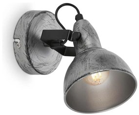 Briloner | Briloner 2049-014 - Nástěnné bodové svítidlo RETRO 1xE14/40W/230V šedá | BL1681