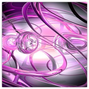 Obraz krásné fialové abstrakce (30x30 cm)