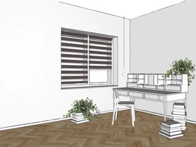 ZEBRA Shop Roleta DEN A NOC / mocca / BH 06 Barva mechanizmu: bílá, Výška: 150, Šířka: 30