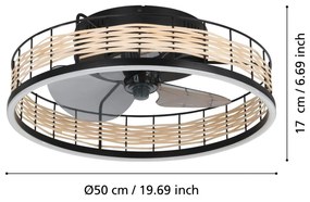 EG 35148 Ventilátor se svítidlem FRANA EGLO 35148 - EGLO