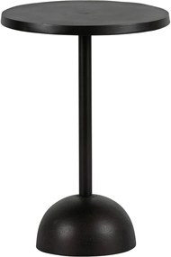 Černý Kovový odkládací stolek Tack 57 × 40 × 40 cm BEPUREHOME
