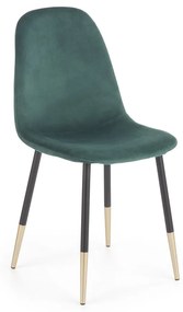 Jídelní židle Noela, zelená / černá