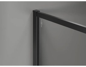 Mexen Kioto-F, sprchová zástěna s rámem 180 x 202 cm, 8 mm čiré sklo, černý profil, 800-180-104-70-00