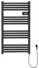Gamma Erga Pago, elektrické topné těleso 540x960 mm s digitálním termostatem, 500W, černá matná, ERG-PAGO/960/540/BLACK/EL