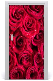 Fototapeta na dveře Červená růže 85x205 cm