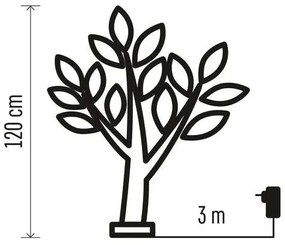 LED Vánoční venkovní dekorace 72xLED/3,6W/230V IP44 teplá bílá