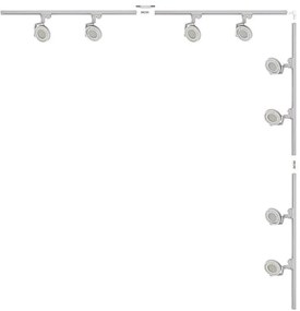 Zuma Line 3591 - Bodové svítidlo v lištovém systému MASTER 8xGU10/15W/230V bílá