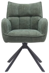 Designová otočná židle Callahan lesnická zelená