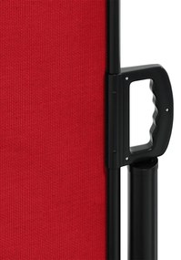 Zatahovací boční markýza červená 100 x 1 000 cm,  4004687