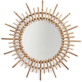 Zrcadlo ratanové kulaté 60 cm