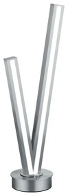 Šedá LED stolní lampa s hlasovým ovládáním/s ovládáním pomocí mobilní aplikace s kovovým stínidlem (výška 67,5 cm) Cicanto – CINQUE