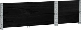 Zahradní truhlík černý 100 x 50 cm masivní borové dřevo 3295392