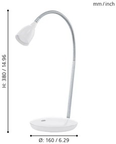 Eglo 93078 - LED stolní lampa DURENGO 1xLED/3W/230V