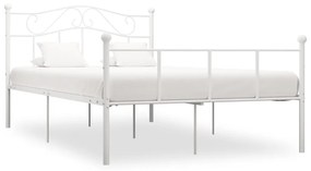 Rám postele bílý kov 120 x 200 cm,  284518 HangarStore.cz