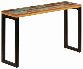 Konzolový stolek 120 x 35 x 76 cm recyklované dřevo a ocel