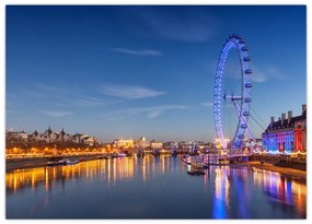 Skleněný obraz London Eye (70x50 cm)