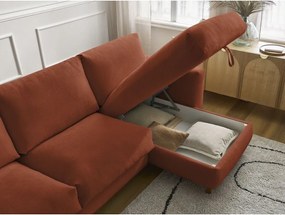 Oranžová rohová pohovka Nouveau Cocoone – Bobochic Paris
