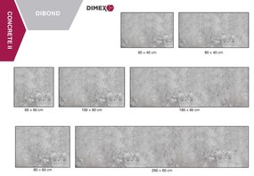 DIMEX | Dibond za kuchyňskou linku DBW-08040-106 | 80 x 40 cm | Beton II