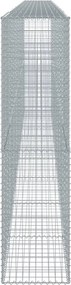 Gabionový koš s víkem 800 x 50 x 200 cm pozinkované železo 3295173