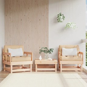 vidaXL Zahradní židle 2 ks masivní dřevo douglasky [825387] Barva: Přírodní borovice