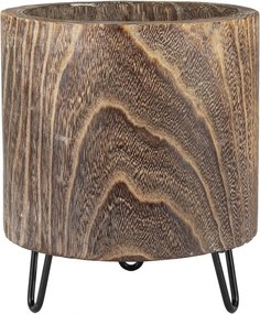 XXXLutz OBAL NA KVĚTINÁČ dřevo, 25/22/22 cm - Květináče a obaly na květináče - 001131031502