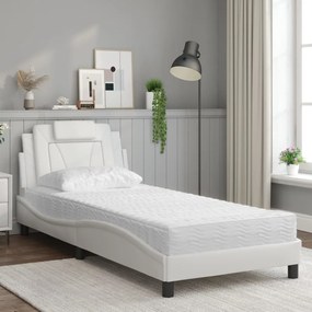 Postel Viana s matrací bílá 80 x 200 cm umělá kůže 3208755