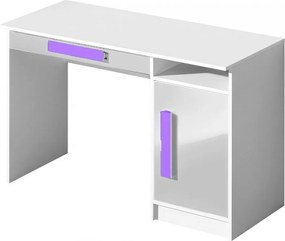 Casarredo - Komfort nábytek Dětský psací stůl GULLIWER 9 bílá lesk/fialová
