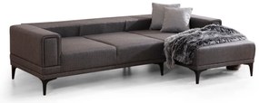 Hanah Home Rohová pohovka HORIZON tmavě šedá pravá