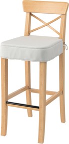 Sedák na židli IKEA Ingolf - barová barva šedá látka pletený vzor