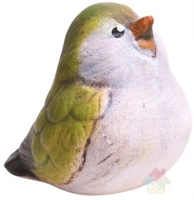 Ptáček z keramiky Popis: Ptáček s hnědo černou hlavičkou Ctirda