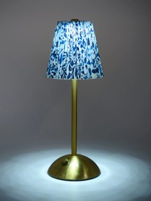 Sinsay - Stolní lampa se vzorovaným stínidlem - zlatá