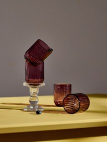 Sinsay - Sada sklenic z barevného skla 4 pack - růžová