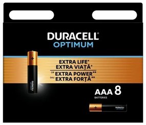 Baterie AAA/LR3 DURACELL OPTIMUM, 8 ks (blistr)