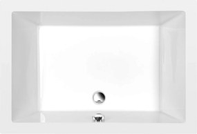 Polysan Deep - Hluboká sprchová vanička 110x75x26 cm, bílá 72883