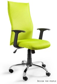 UNIQUE Kancelářská židle Black on Black - žlutá