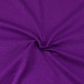 Jersey prostěradlo tmavě fialové Rozměr: 180x200 dvojlůžko