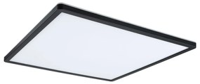 Paulmann 71002 Atria Shine, černé stropní LED svítidlo s korónou, 22W LED 3000K tříkrokové stmívání, 42x42cm