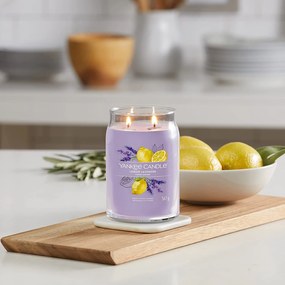 Yankee Candle vonná svíčka Signature ve skle velká Lemon Lavender  567 g