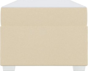 Rám postele s matrací Krémová 90 x 200 cm textil 3399164