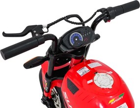 Elektrická motorka SUPERMOTO červená