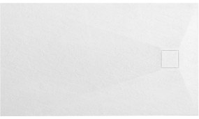 Obdélníková sprchová vanička z SMC kompozitu REA MAGNUM 120x80 cm, bílá