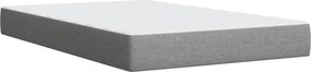 Box spring postel s matrací světle šedá 120x190 cm textil 3285116