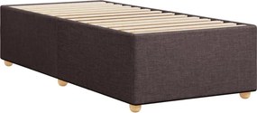 Rám postele bez matrace tmavě hnědá 100 x 200 cm textil 3284711