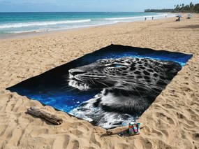 Rychleschnoucí XXL plážová osuška LEORIX barevná 150 x 210 cm, 100% mikrovlákno