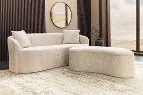 Designová 2-místná pohovka Vardinon 178 cm šampaňská béžová