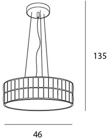 MAXLIGHT P0238 - Lustr na lanku DIAMANTE 6xG9/42W/230V pr. 46 cm chrom