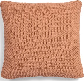 Polštář Nordic Knit z organické bavlny 50 x 50 cm pískový