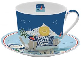 Easy Life Sea Dreams Porcelánový šálek s podšálkem 400 ml